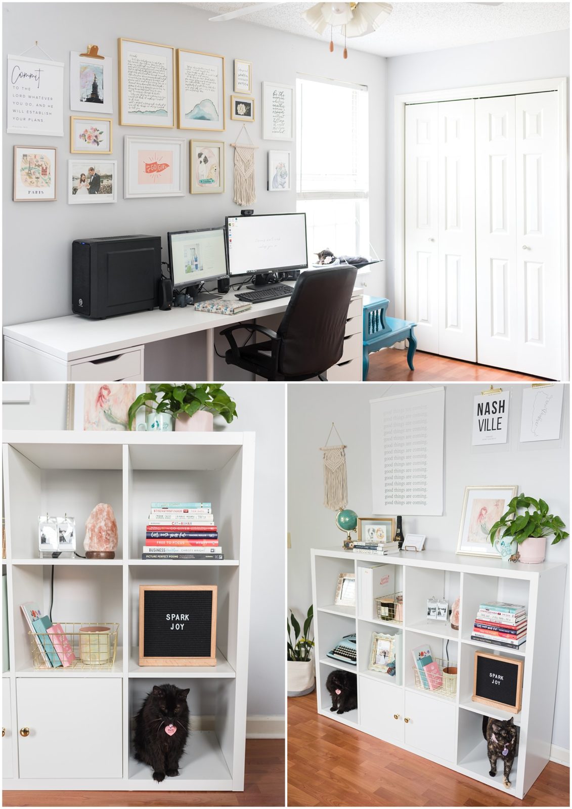Home Office Tour and DIY Inspiration - mandyliz.com