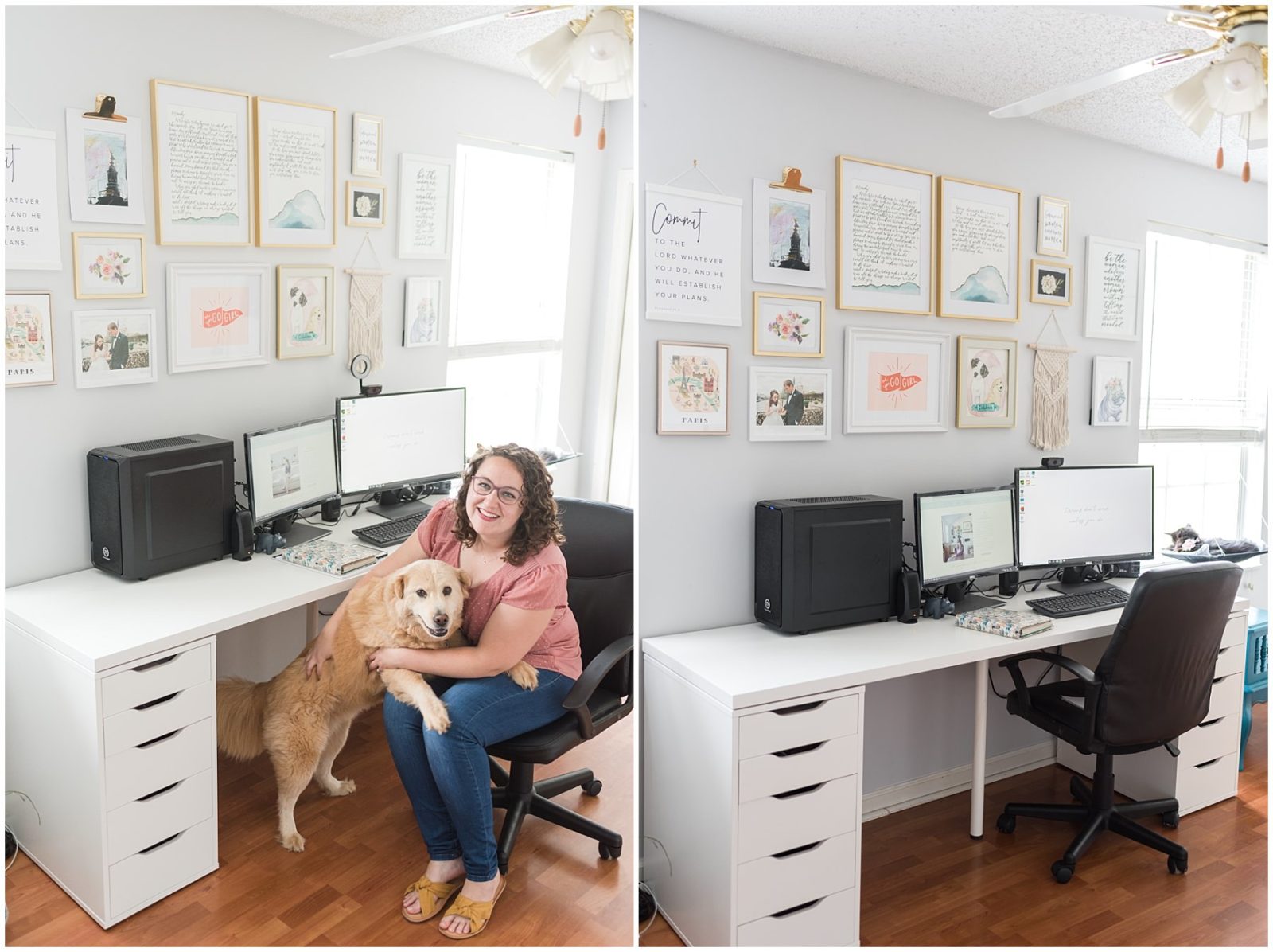 Home Office Tour and DIY Inspiration - mandyliz.com