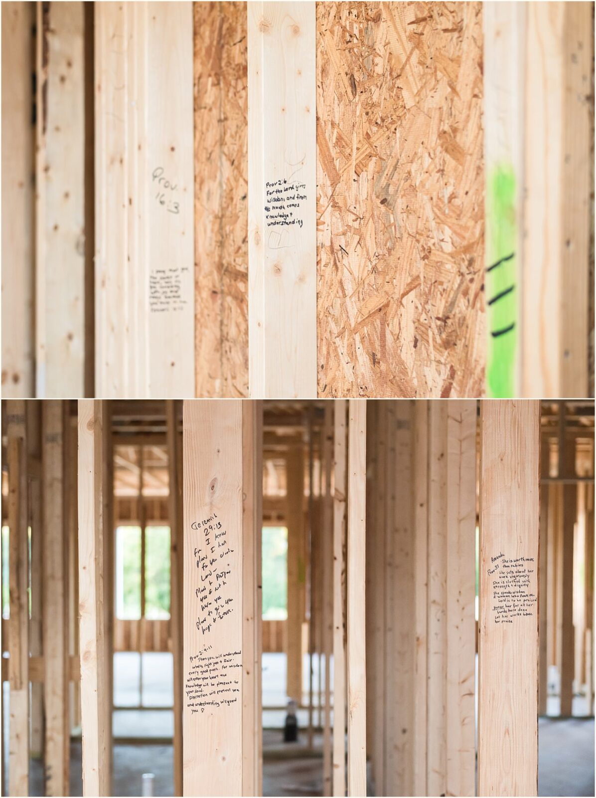 Bible Verses We Wrote In Our New Build Home During Construction ...